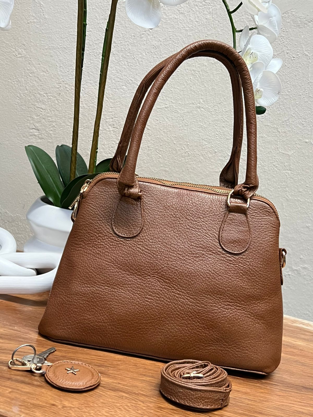 BOLSO 100% PIEL FINLANDIA MIEL – Moda Brava Bolsas